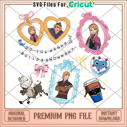 Anna princess photo frame png, anna frozen png, frozen chracters – svg ...