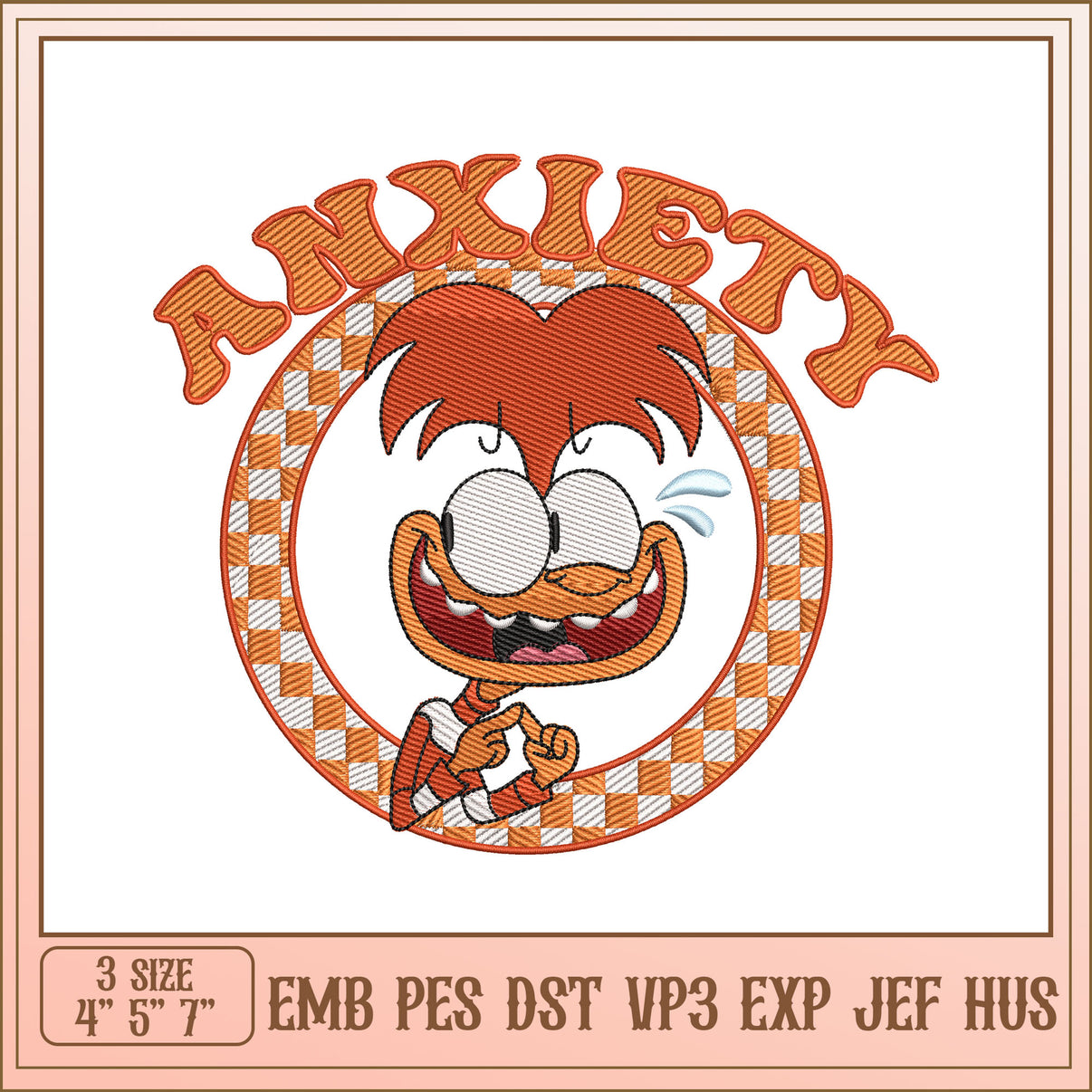 Anxiety Embroidery Design – svg files for cricut