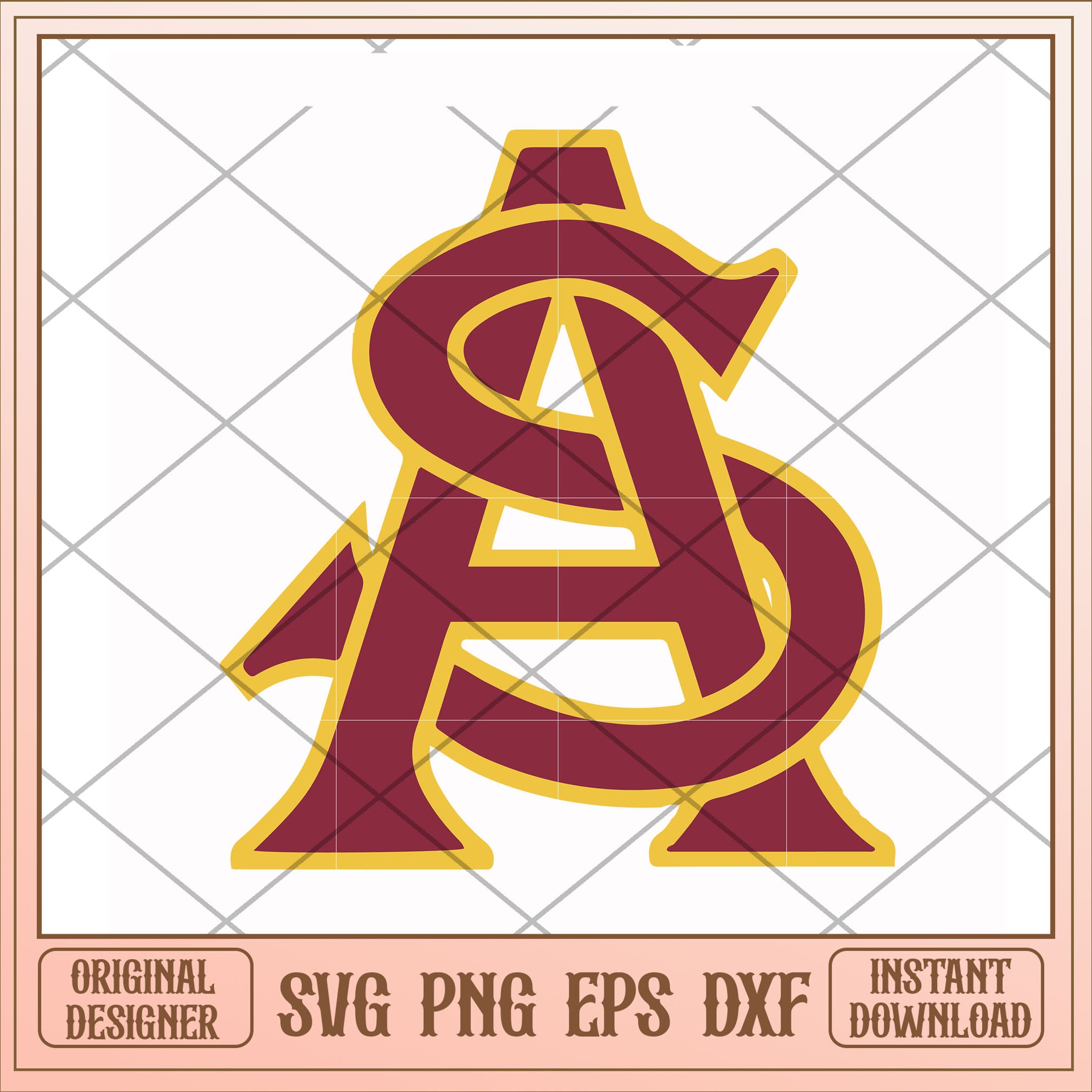 Arizona State Sun Devils SA logo, sa logo svg, ncaa svg – svg files for ...