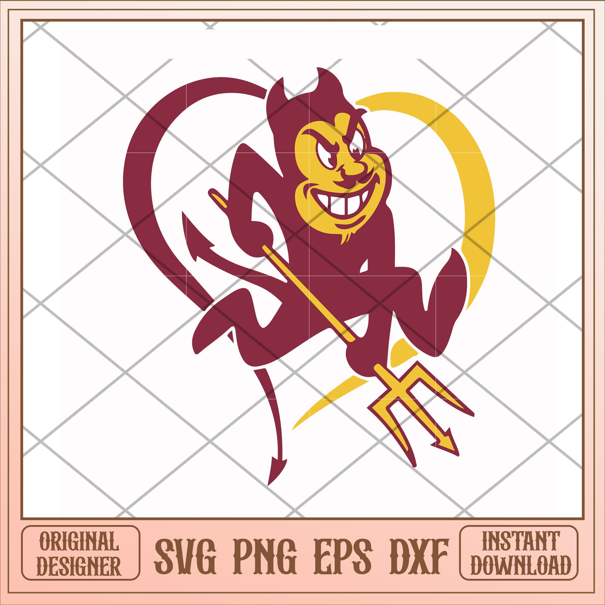Arizona state sun devils heart shape svg, heart shape svg, ncaa svg ...
