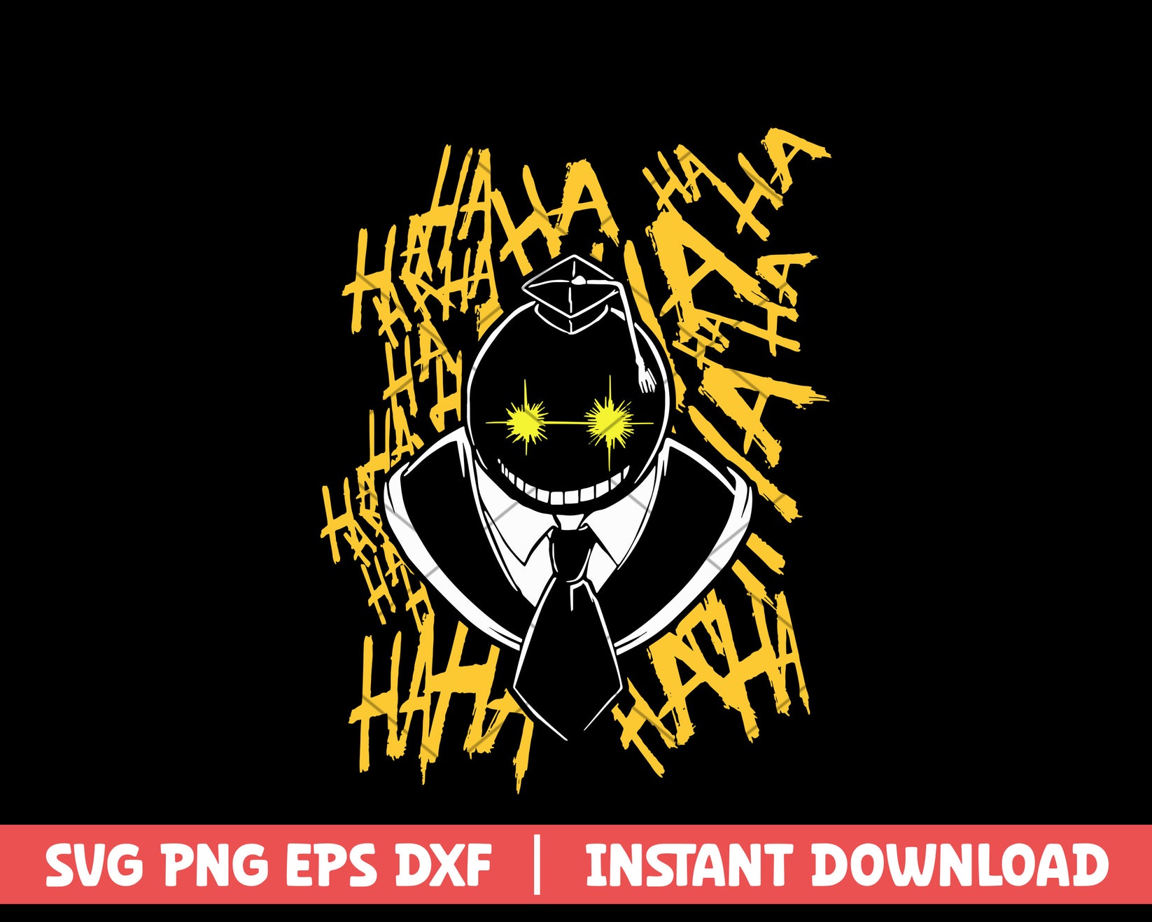Assassination classroom koro sensei anime svg – svg files for cricut