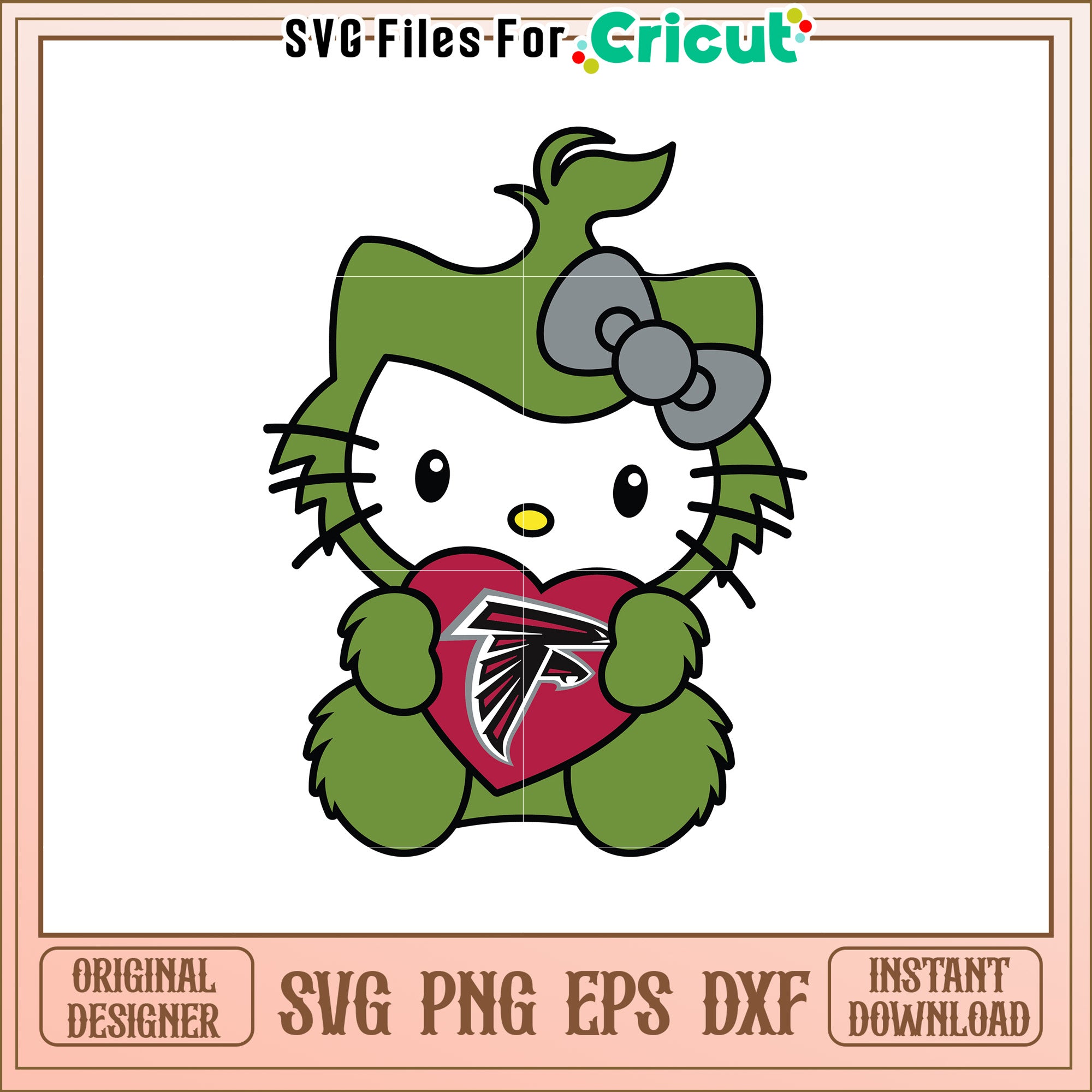 Atlanta Falcons Hello Kitty SVG – svg files for cricut