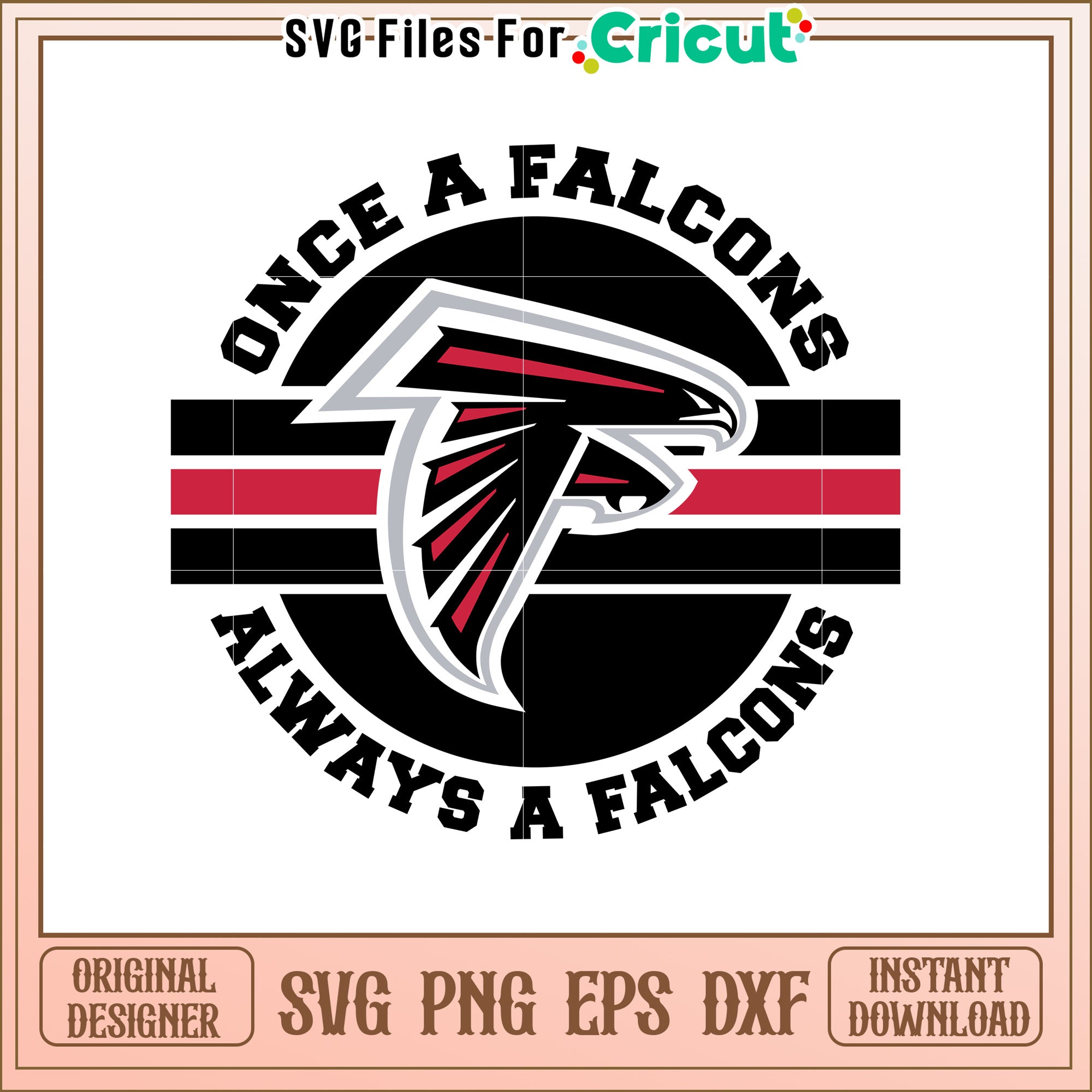 Atlanta Falcons SVG Design for Sports Fans Art – svg files for cricut