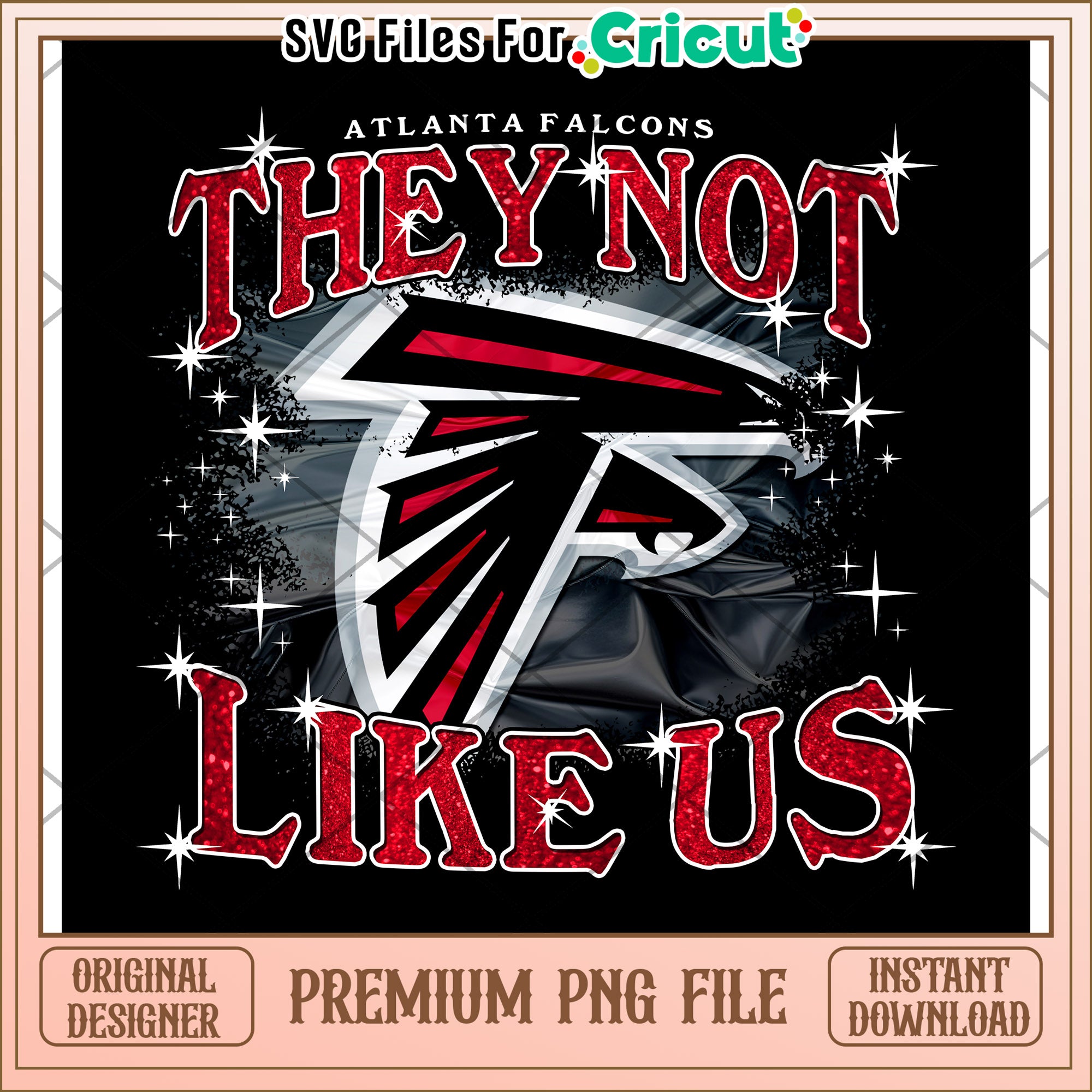 Atlanta Falcons design for Cricut, premium PNG file download – svg ...