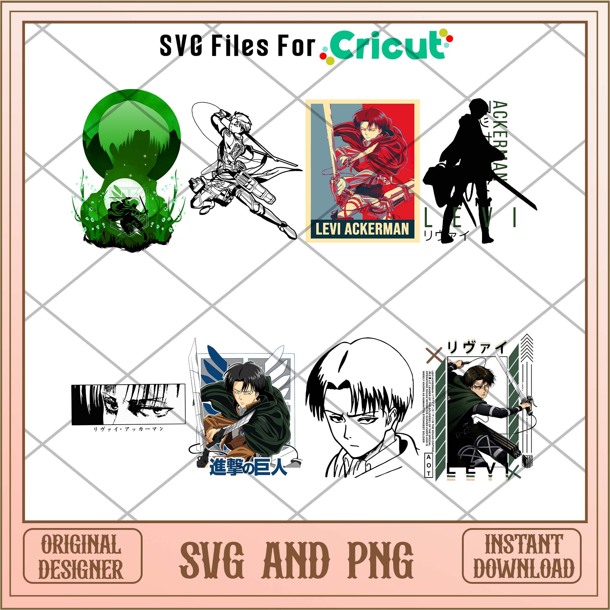 Anime Attack On Titan svg bundle, Levi Ackerman svg - Svgfileforcricut ...