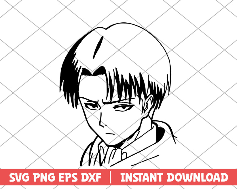 Attack on titan levi anime svg – svg files for cricut