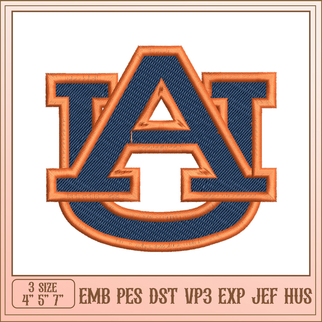 Auburn AU Embroidery Design – svg files for cricut