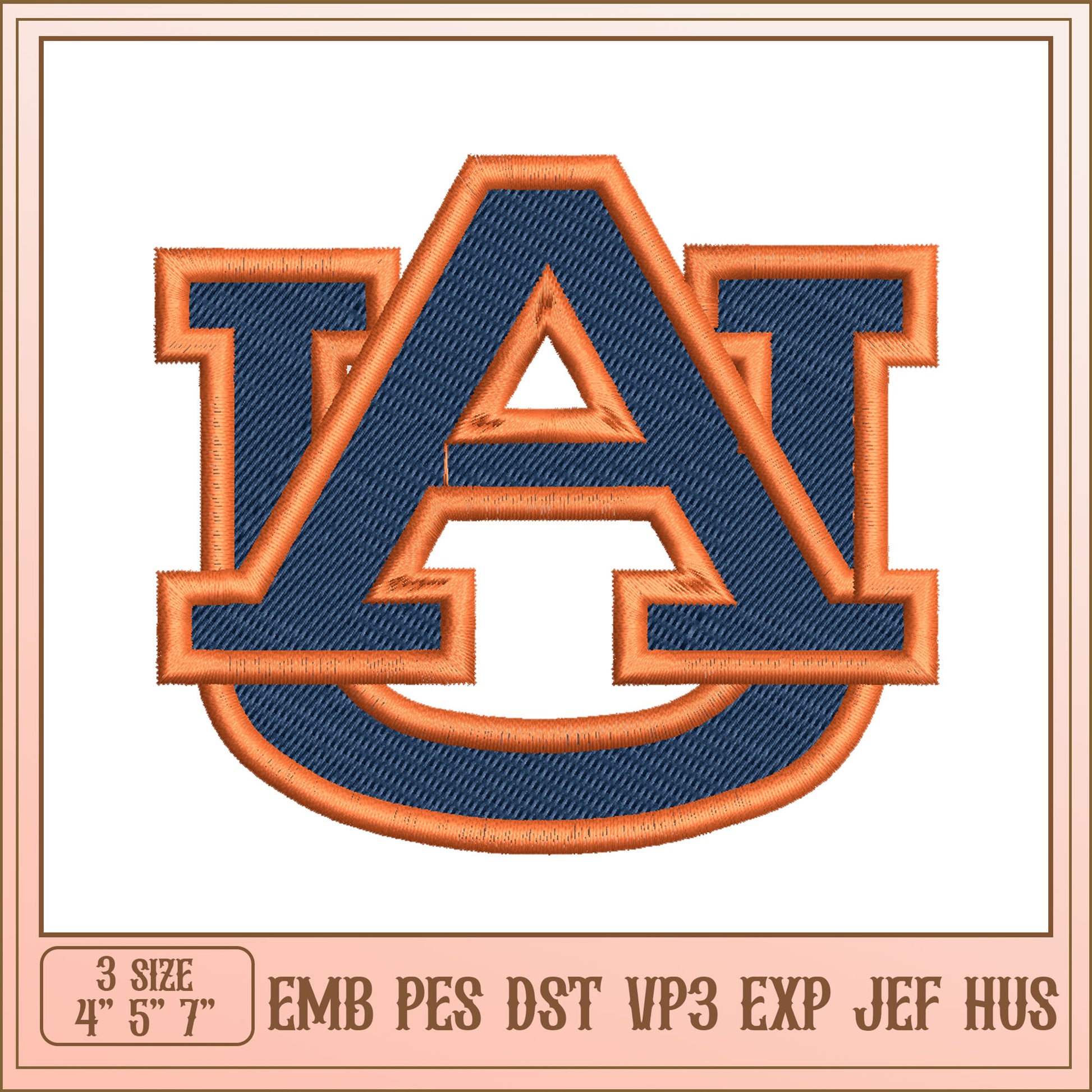 Auburn AU Embroidery Design – svg files for cricut