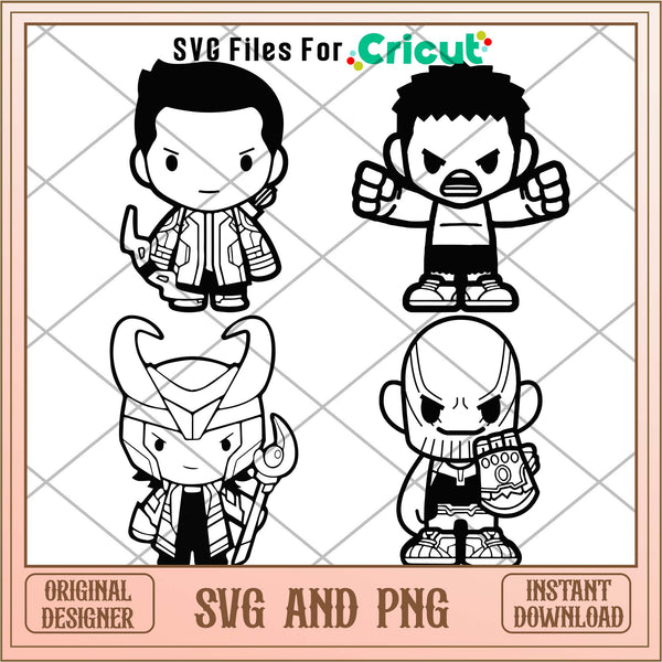 Avengers hero svg bundle, Marvel characters svg - Svgfileforcricut ...