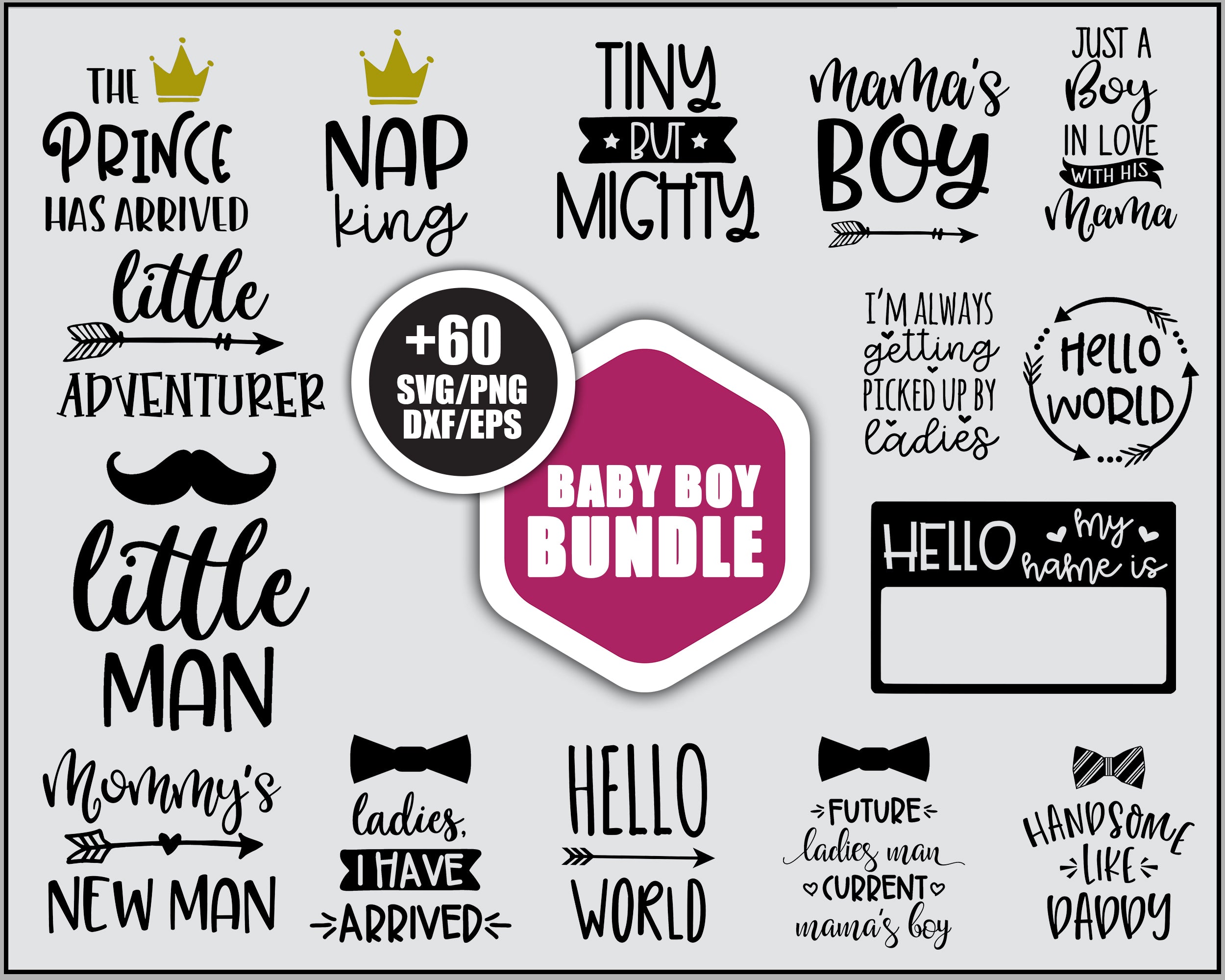 The prince has arrived bundle svg, hello world svg, quote svg – svg ...