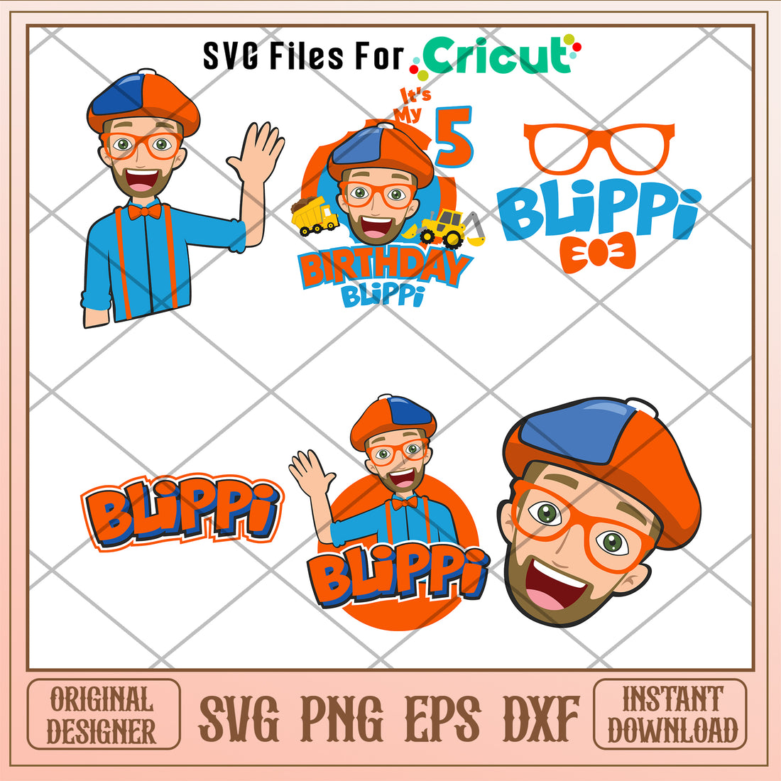 Blippi SVG Bundle - SVG, PNG, EPS, DXF – svg files for cricut