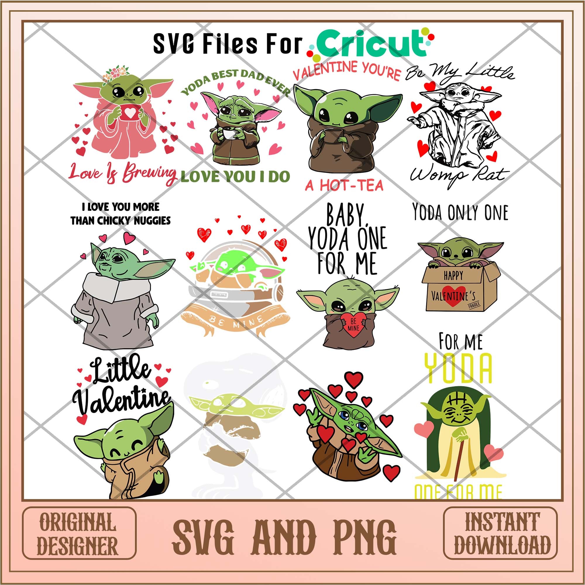 Baby Yoda love svg bundle, Star wars movies svg - Svgfileforcricut ...