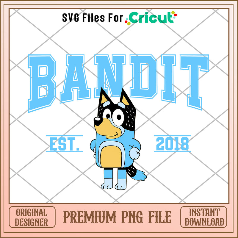 Bandit character est 2018 cartoon png – svg files for cricut