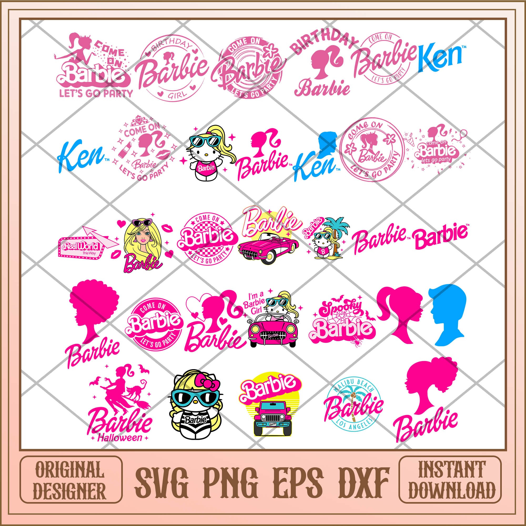 Barbie girl svg bundle, cartoon svg – svg files for cricut