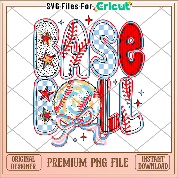 Baseball PNG Design Cute Baseball Sublimation – svg files for cricut