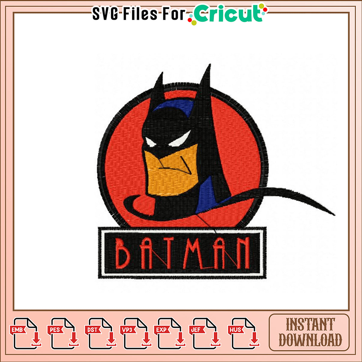 Batman Embroidery Design Instant Download – svg files for cricut