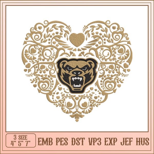 Bear Heart Embroidery Design - EMB PES DST VP3 – svg files for cricut