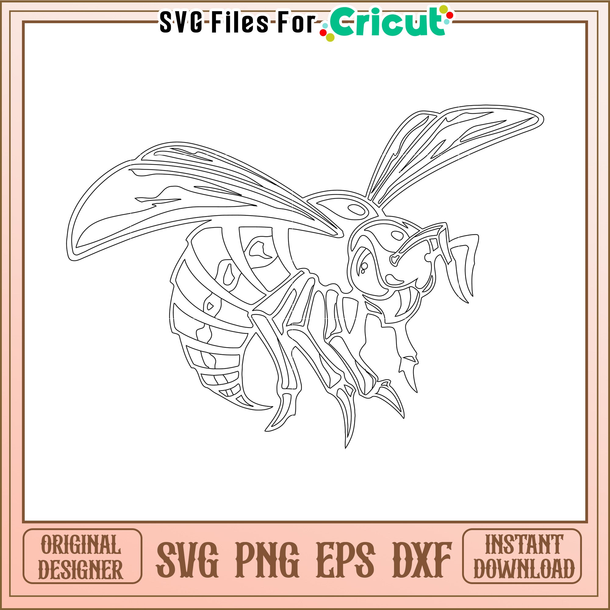 Bee SVG Cut File for Cricut Design, Perfect for DIY Crafts and Project ...