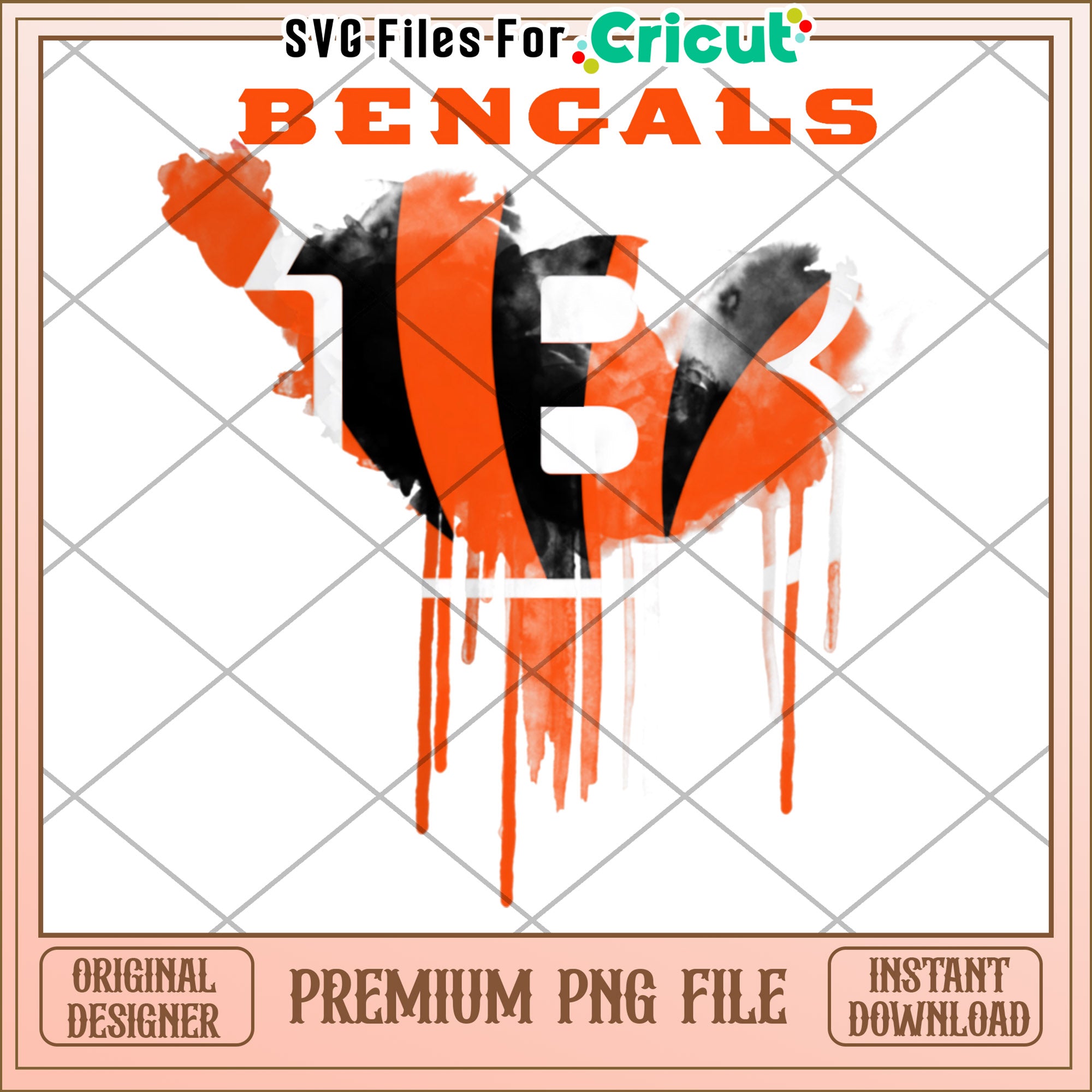 Bengals Logo Design for Cricut, Instant Download PNG File – svg files ...