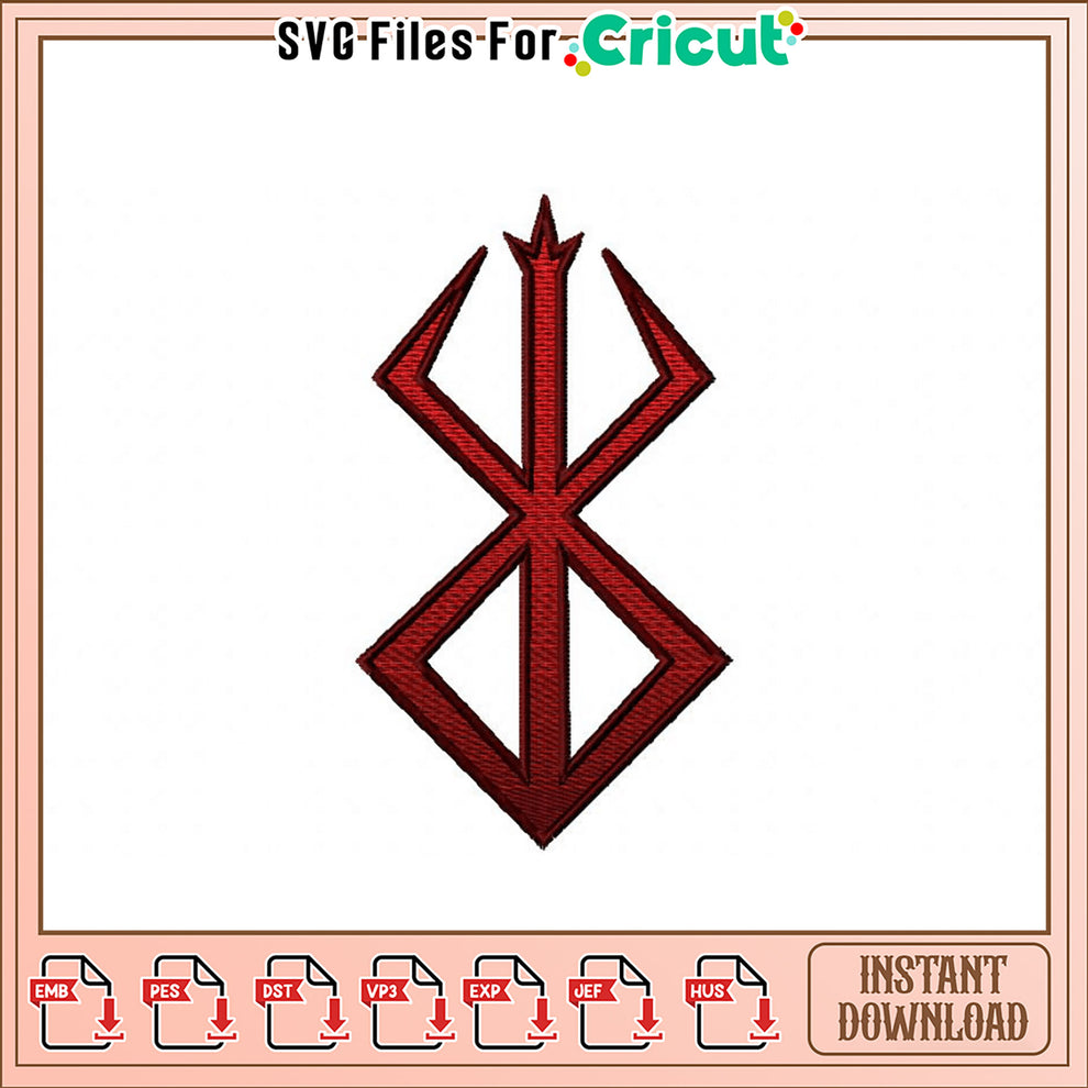 Berserk Brand Embroidery Design Instant Download – svg files for cricut
