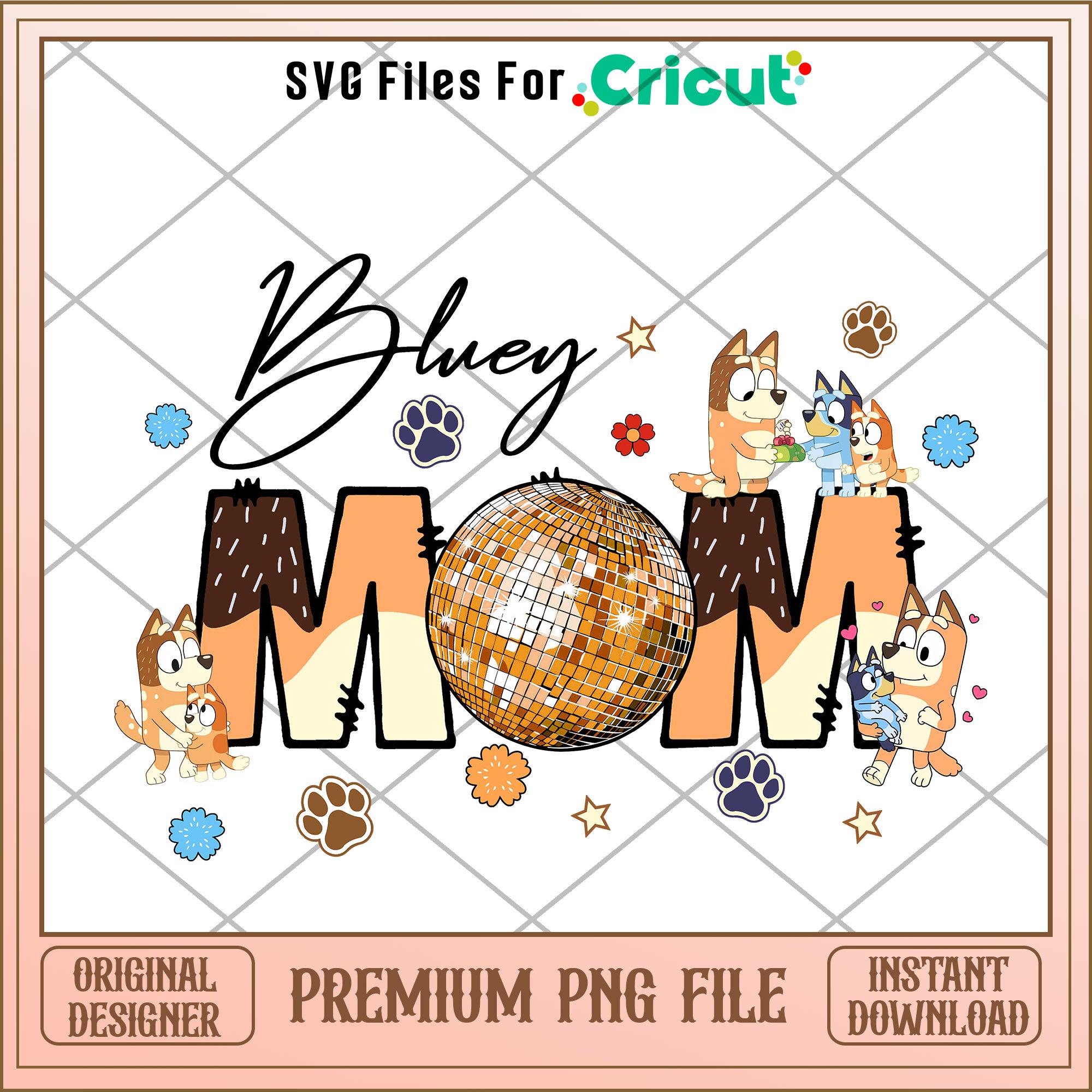 Bingo mom cartoon png – svg files for cricut