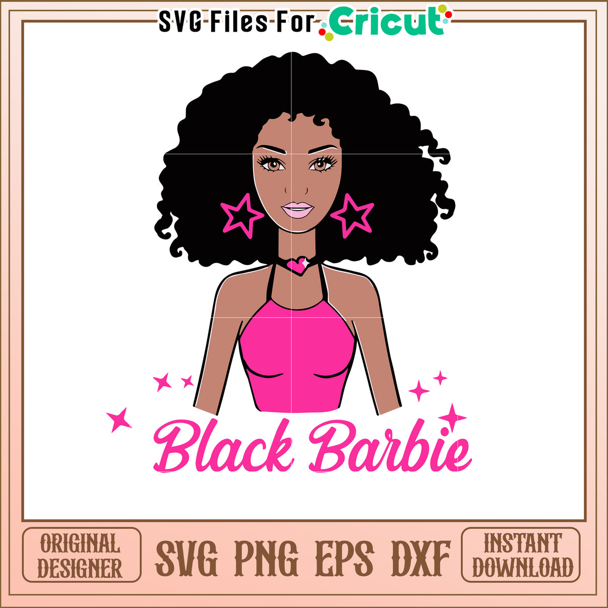 Black Barbie SVG Cut File – svg files for cricut