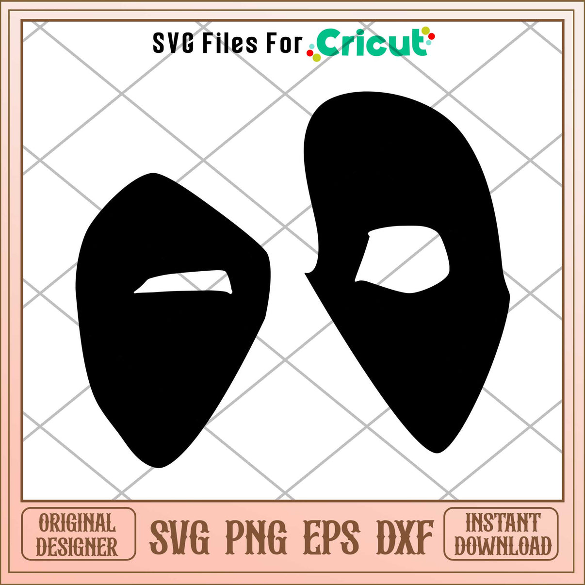 Black Deadpool Mask svg, maverl character svg, Digital Download – svg ...