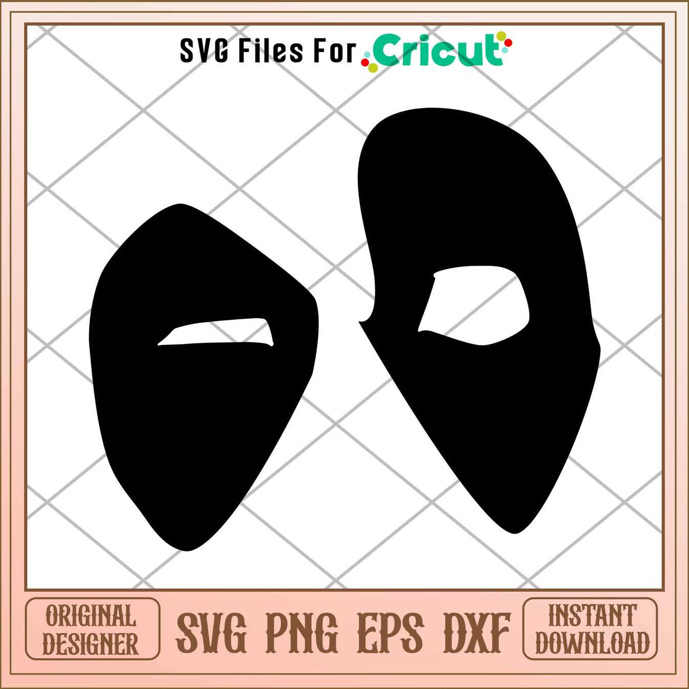 Black Deadpool Mask svg, maverl character svg, Digital Download – svg ...