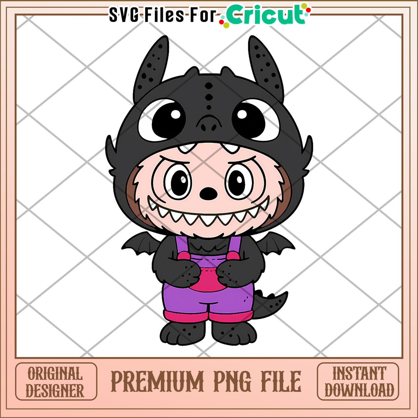 Black labubu toothless costume png, secret labubu png, labubu art png ...