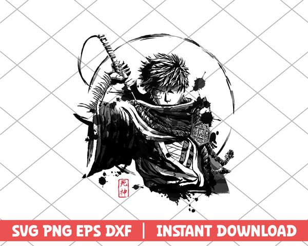 Bleach kurosaki ichigo anime svg – svg files for cricut