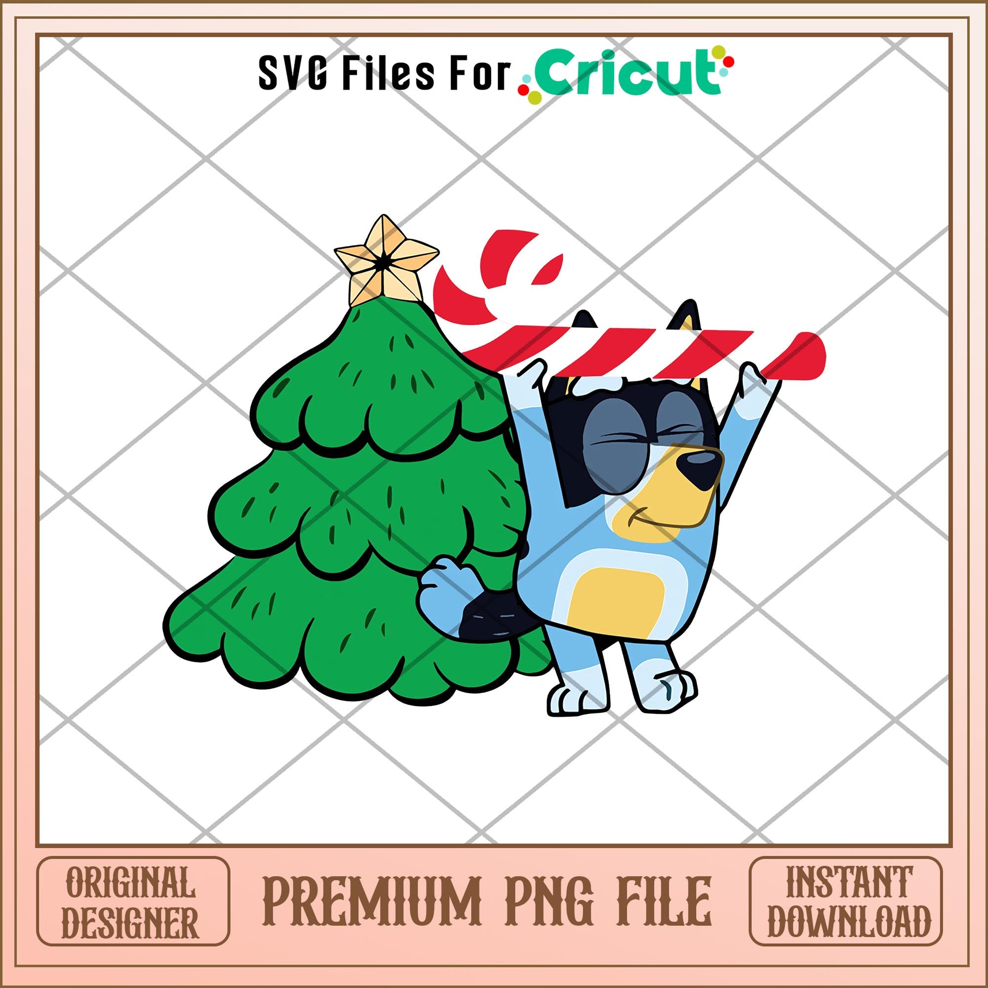 Bluey Christmas Tree Png, Bluey characters png, Digital Download – svg ...
