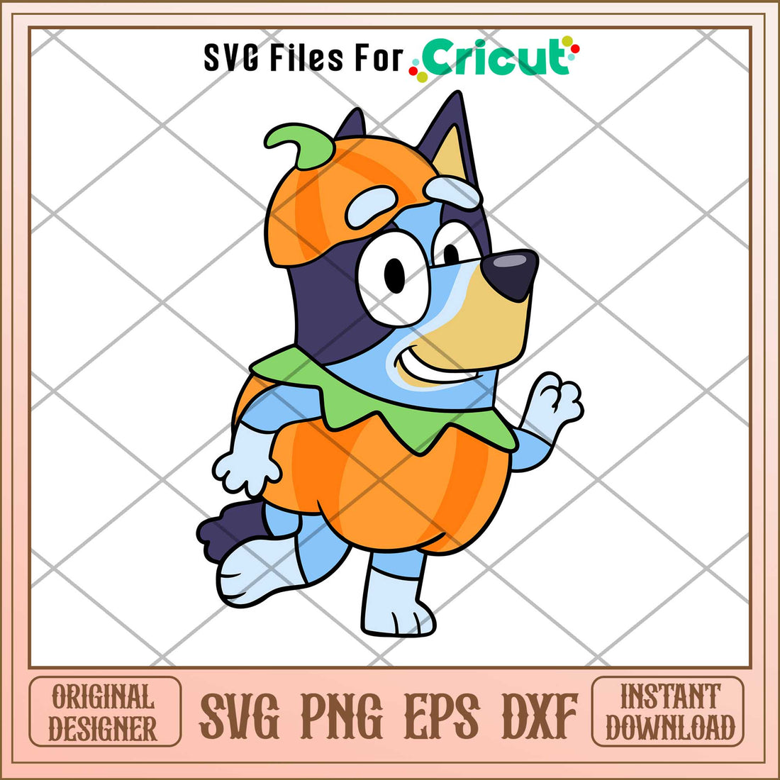Bluey Pumpkin Bluey Halloween Svg, bluey characters svg, Digital Downl ...