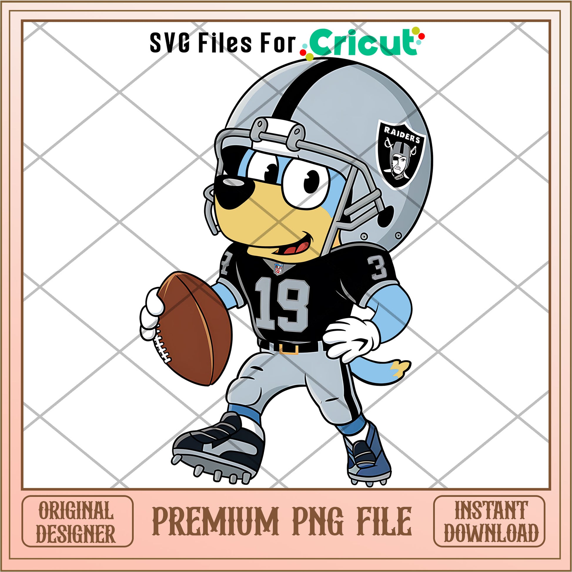 Bluey Raiders rugby player png, Las Vegas Raiders png, NFL png – svg ...