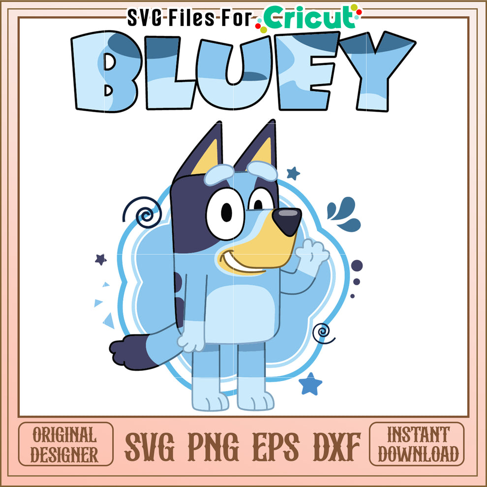 Bluey SVG PNG EPS DXF Download – svg files for cricut