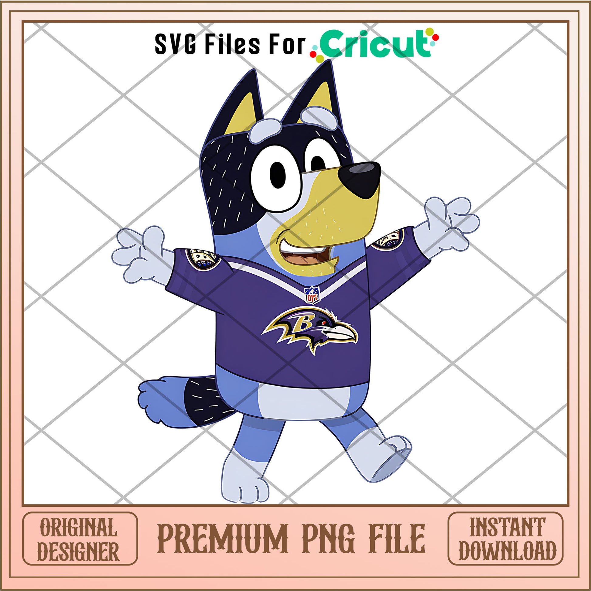 Bluey dad Baltimore Ravens fan png, Baltimore Ravens png, NFL png – svg ...