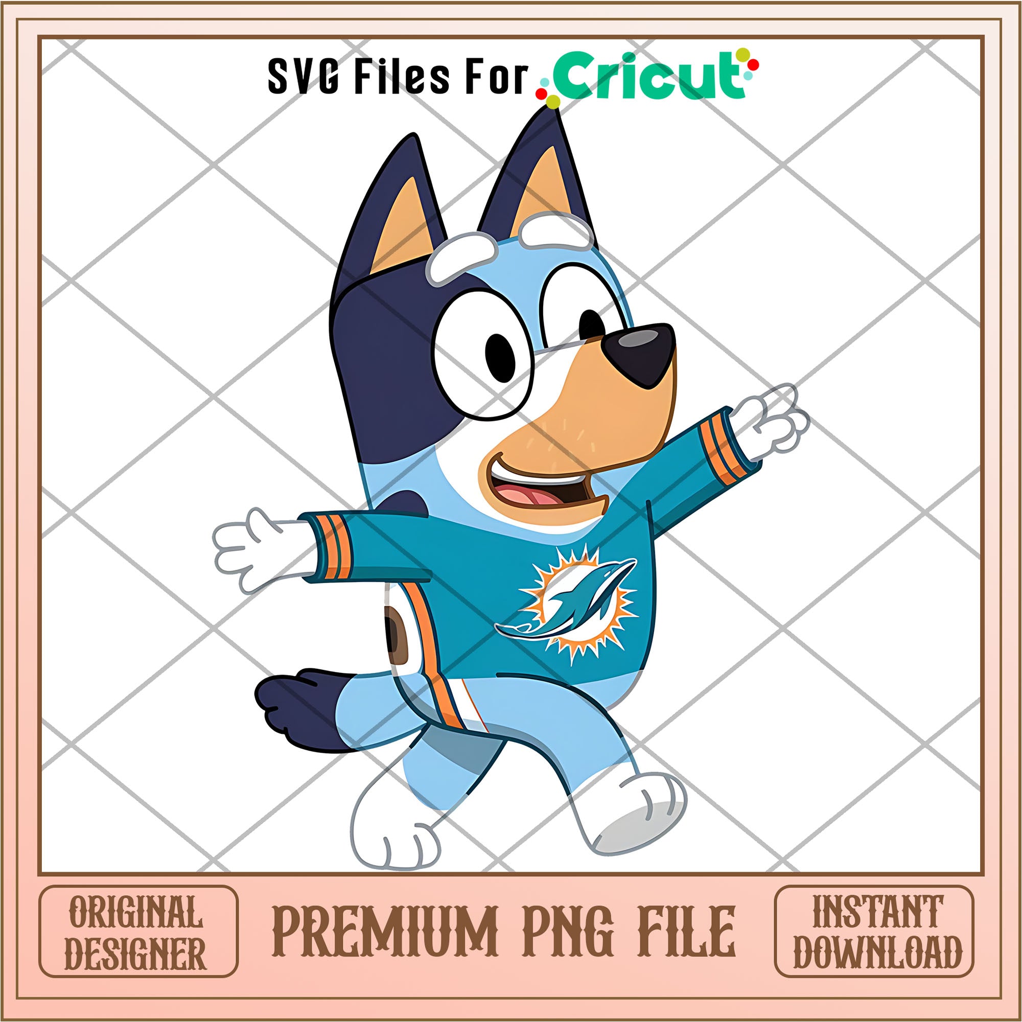 Bluey dad Miami Dolphins fan png, Miami Dolphins png, NFL png – svg ...