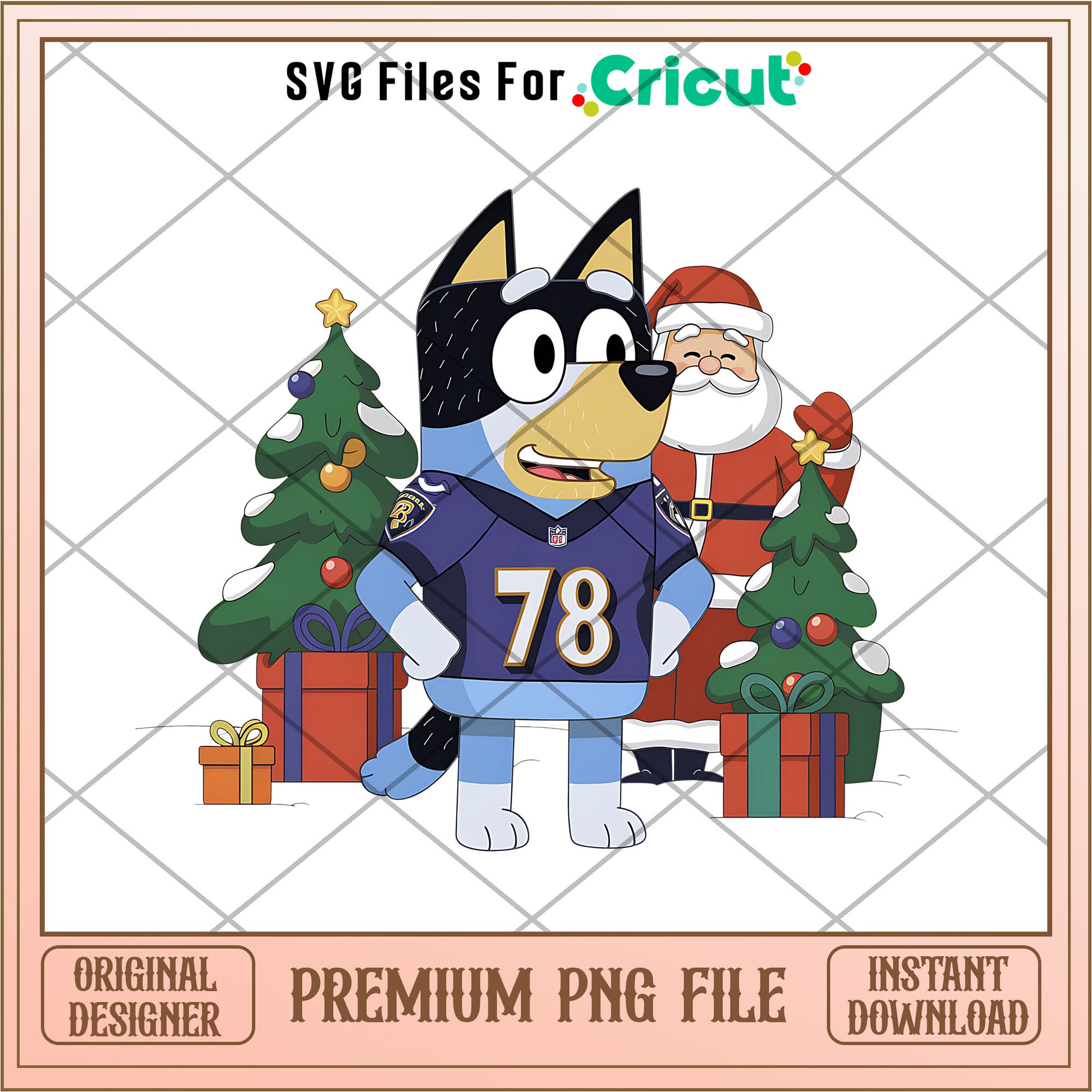 Bluey dad Ravens christmas tree png, Baltimore Ravens png, NFL png ...