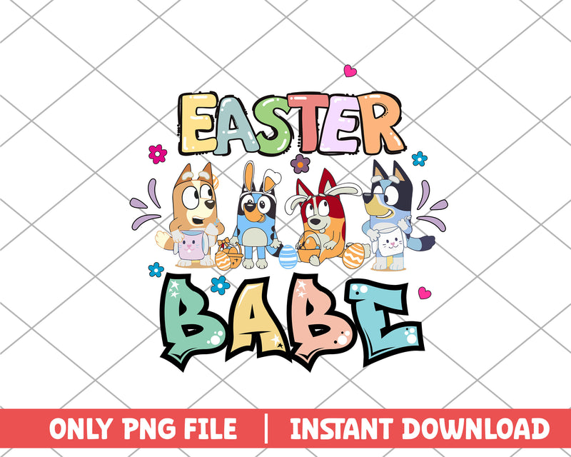 Bluey easter babe easter png – svg files for cricut