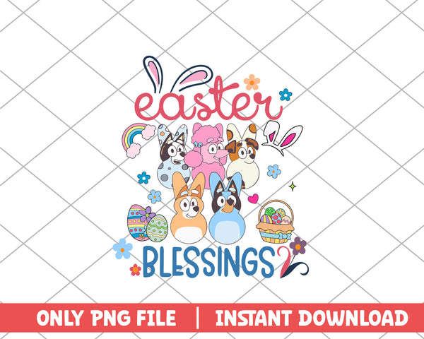Bluey easter pressings easter png – svg files for cricut