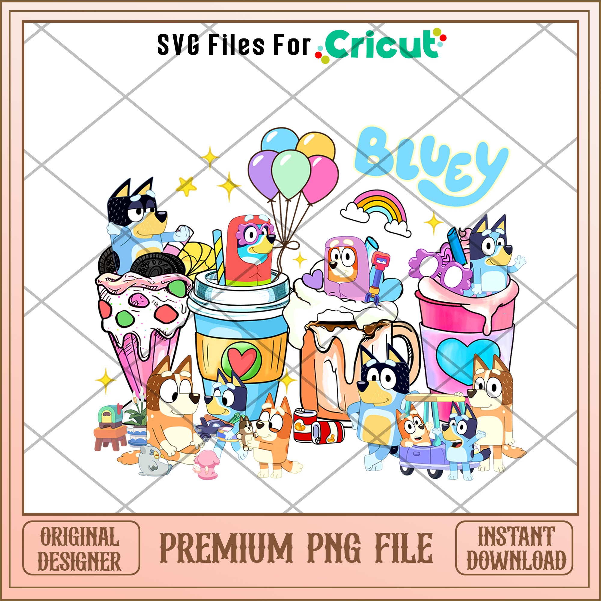 Bluey sweet cartoon png – svg files for cricut