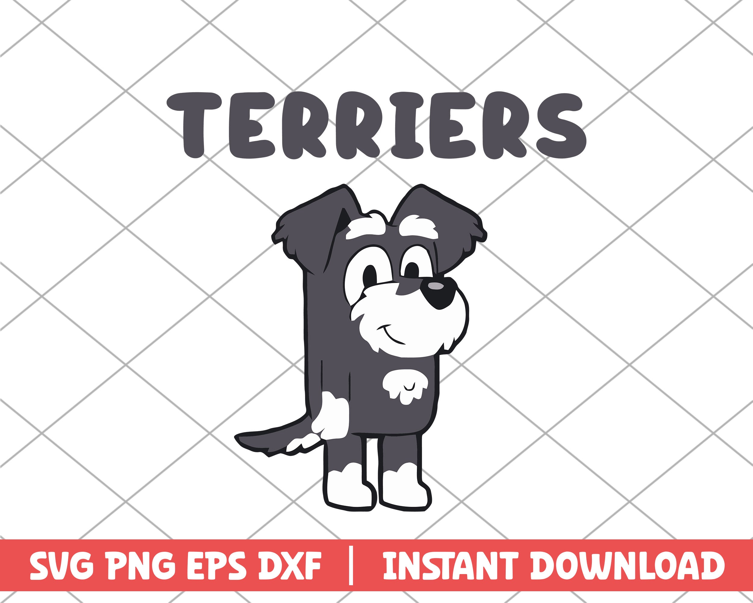 Bluey terriers cartoon svg – svg files for cricut