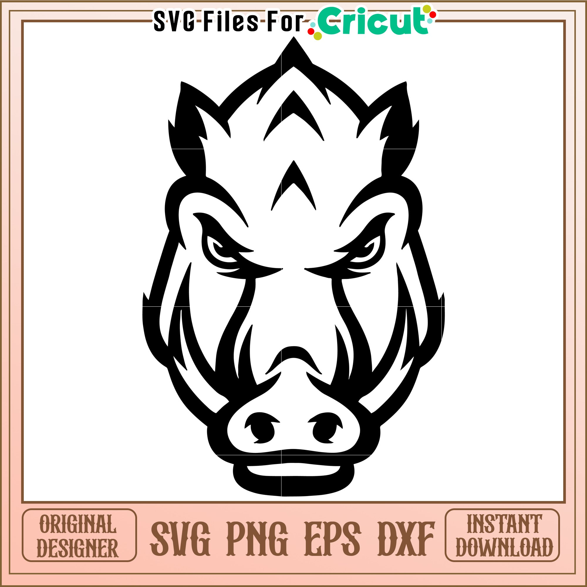 Bold Wild Boar SVG Design for Cricut, perfect for your craft projects ...