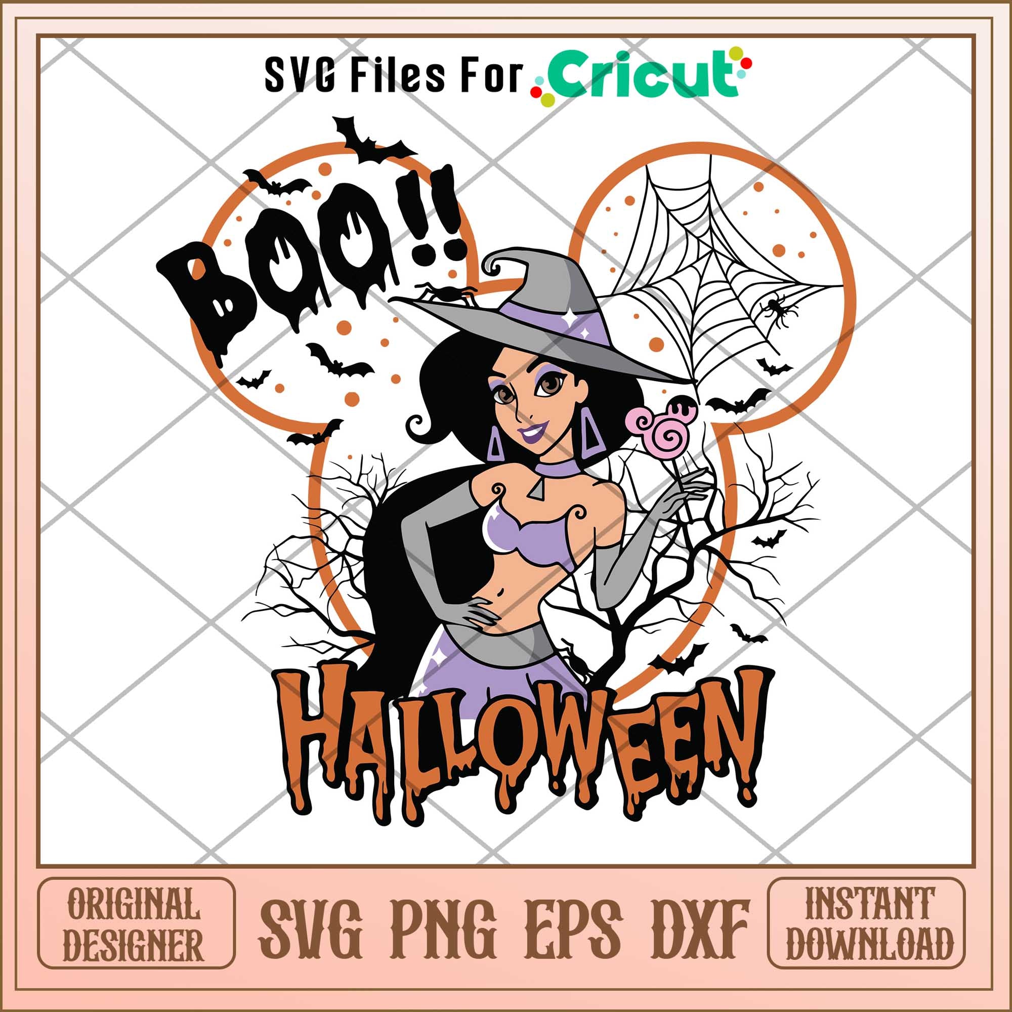 Boo Witch Ariel Disney Princess svg, Disney princess name svg, digital ...