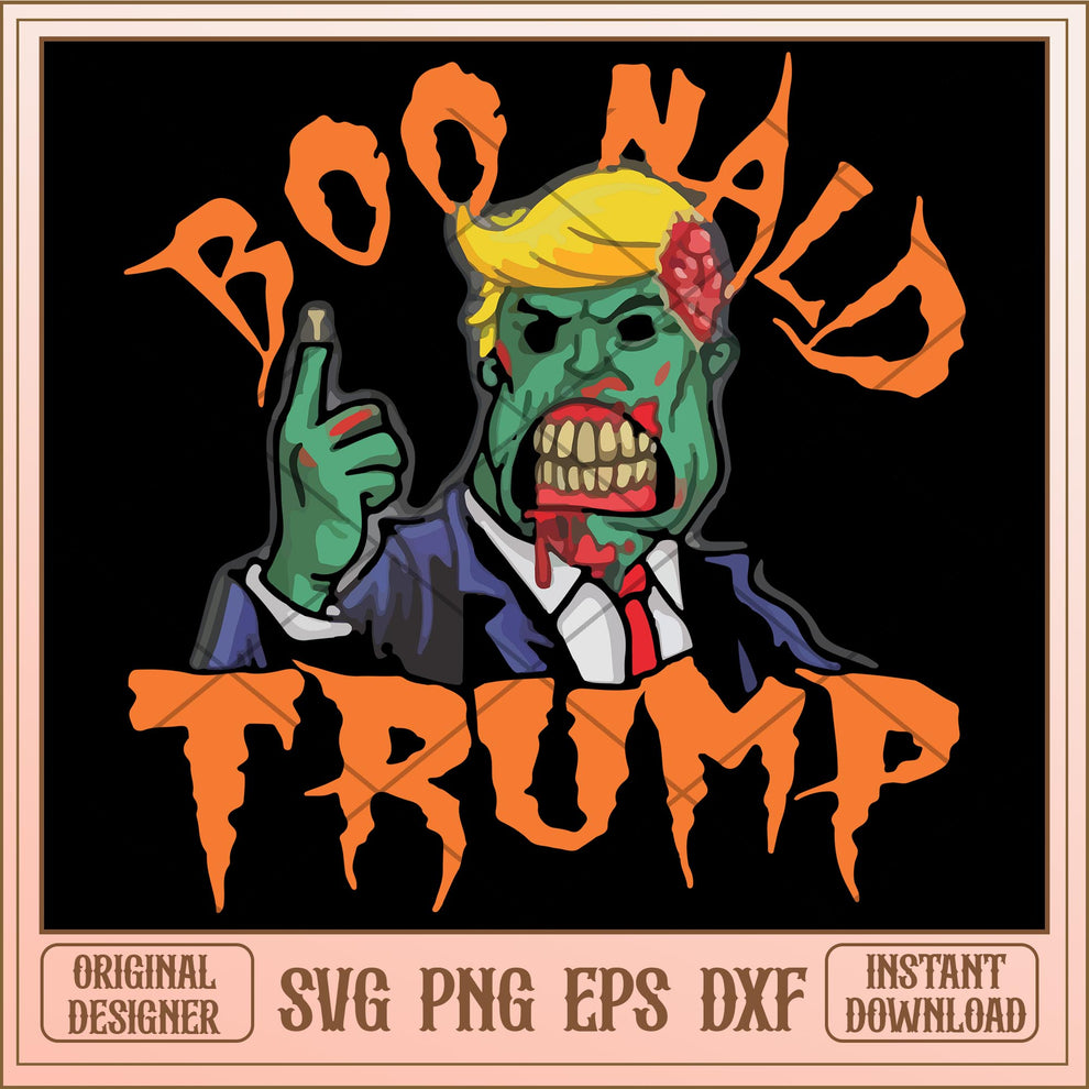 Boo nald trump svg, halloween characters svg, digital download – svg files for cricut