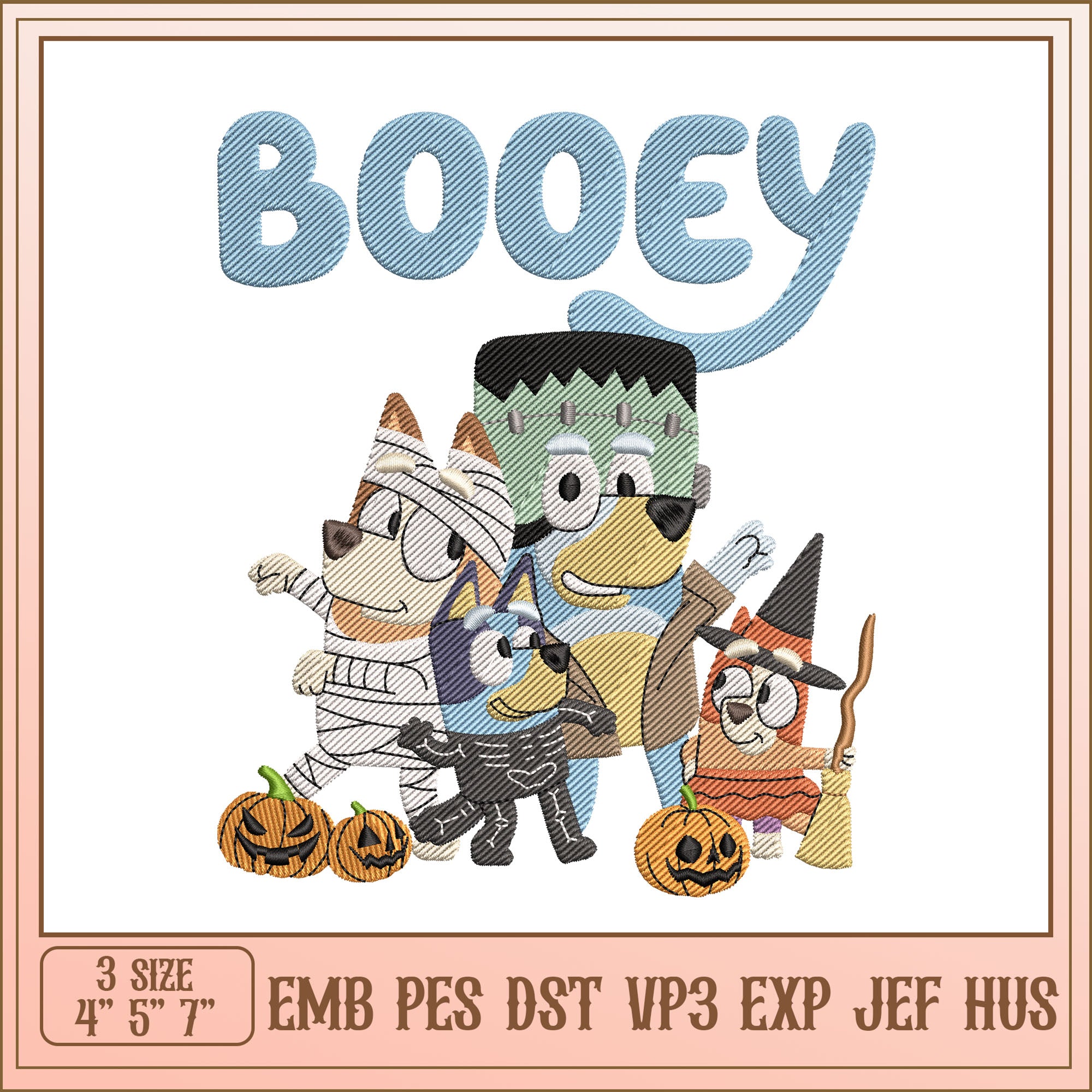 Booey Halloween Puppy Embroidery – svg files for cricut