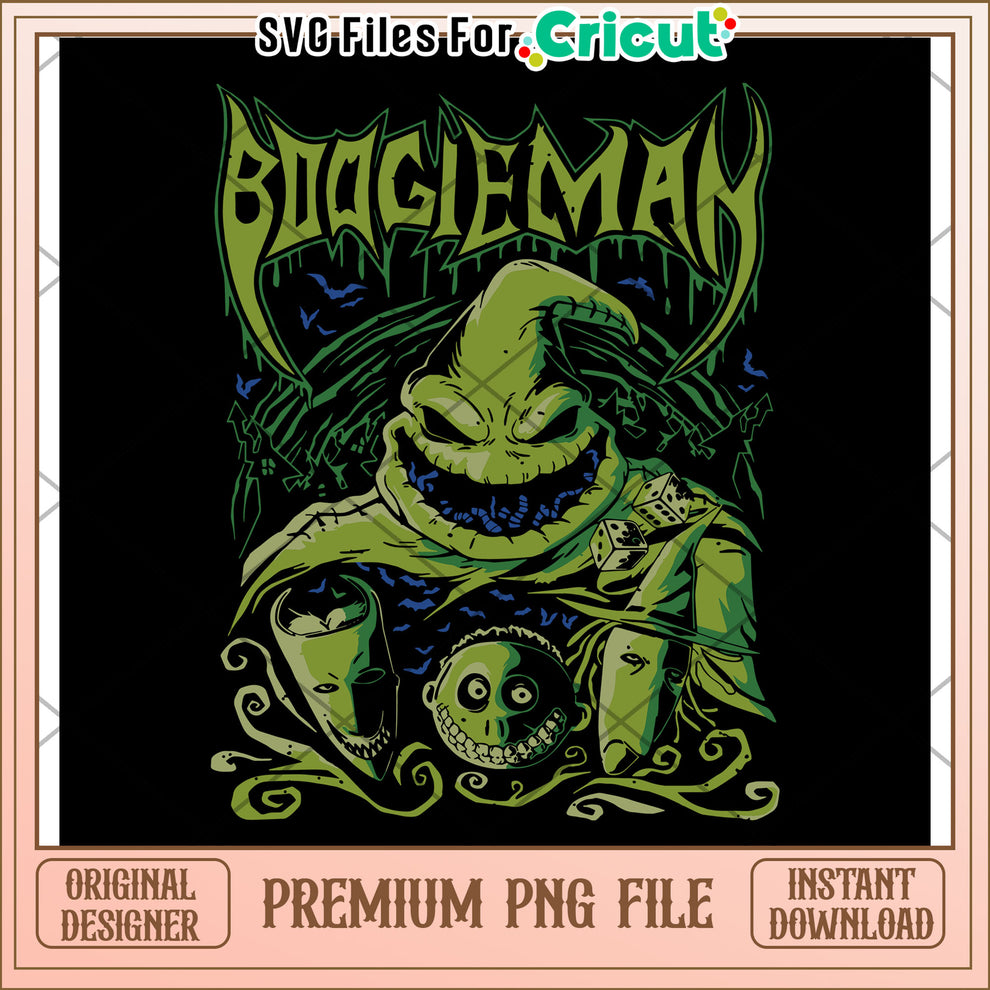 Boogie man png, oogie boogie png, hallowen time png – svg files for cricut