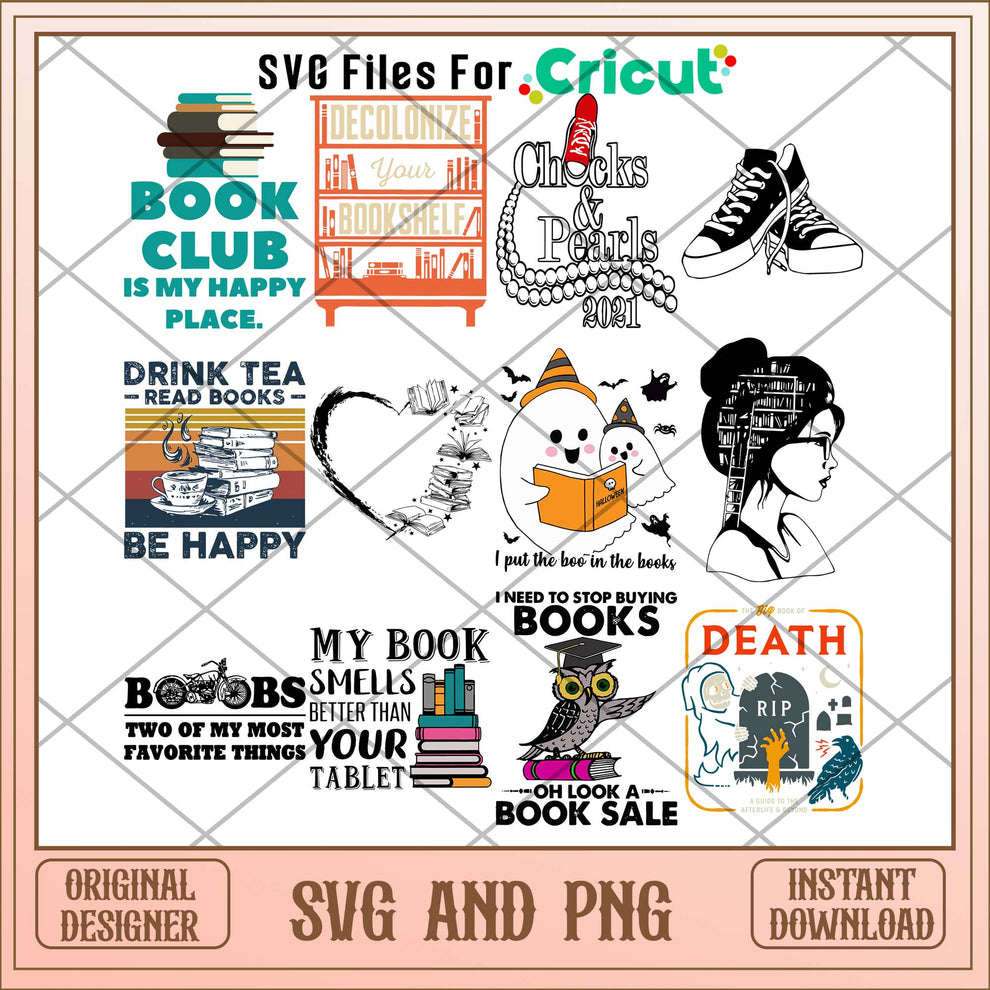 Book club svg bundle, Book svg bundle - Svgfileforcricut – svg files ...