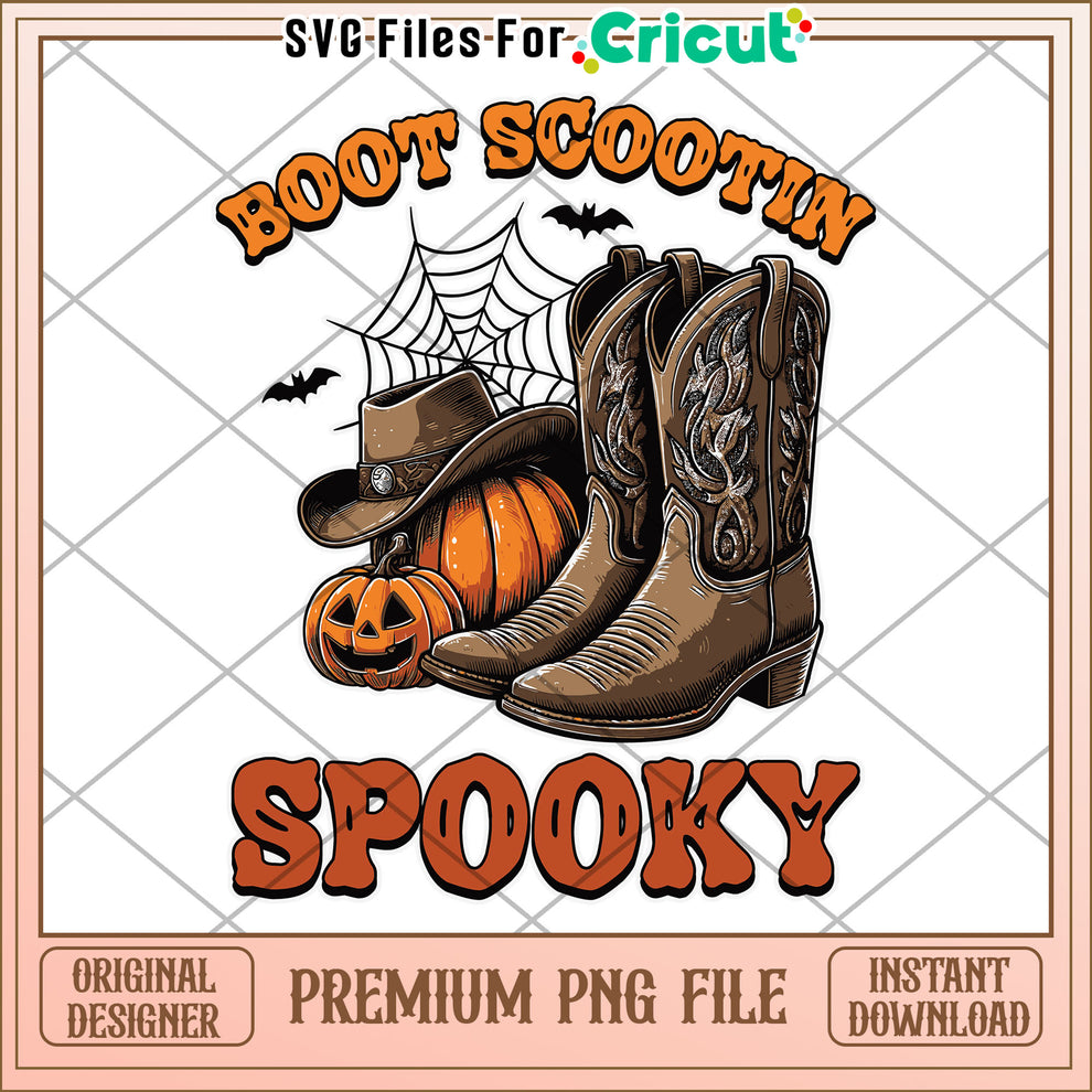 Boot scootin spooky png, halloween decorations png, halloween cartoon ...