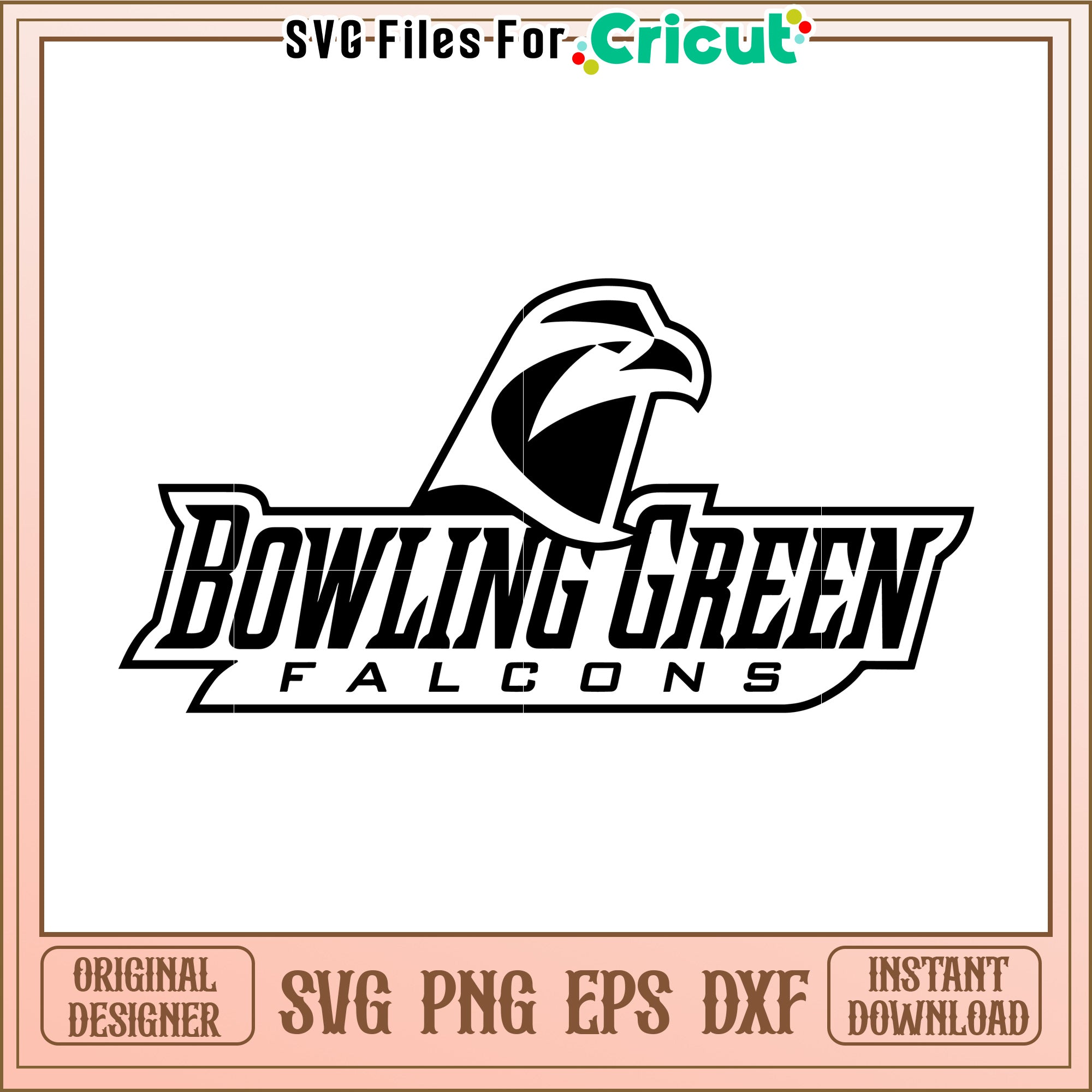 Bowling Green Falcons SVG File for Cricut, Perfect for Creative Projec ...