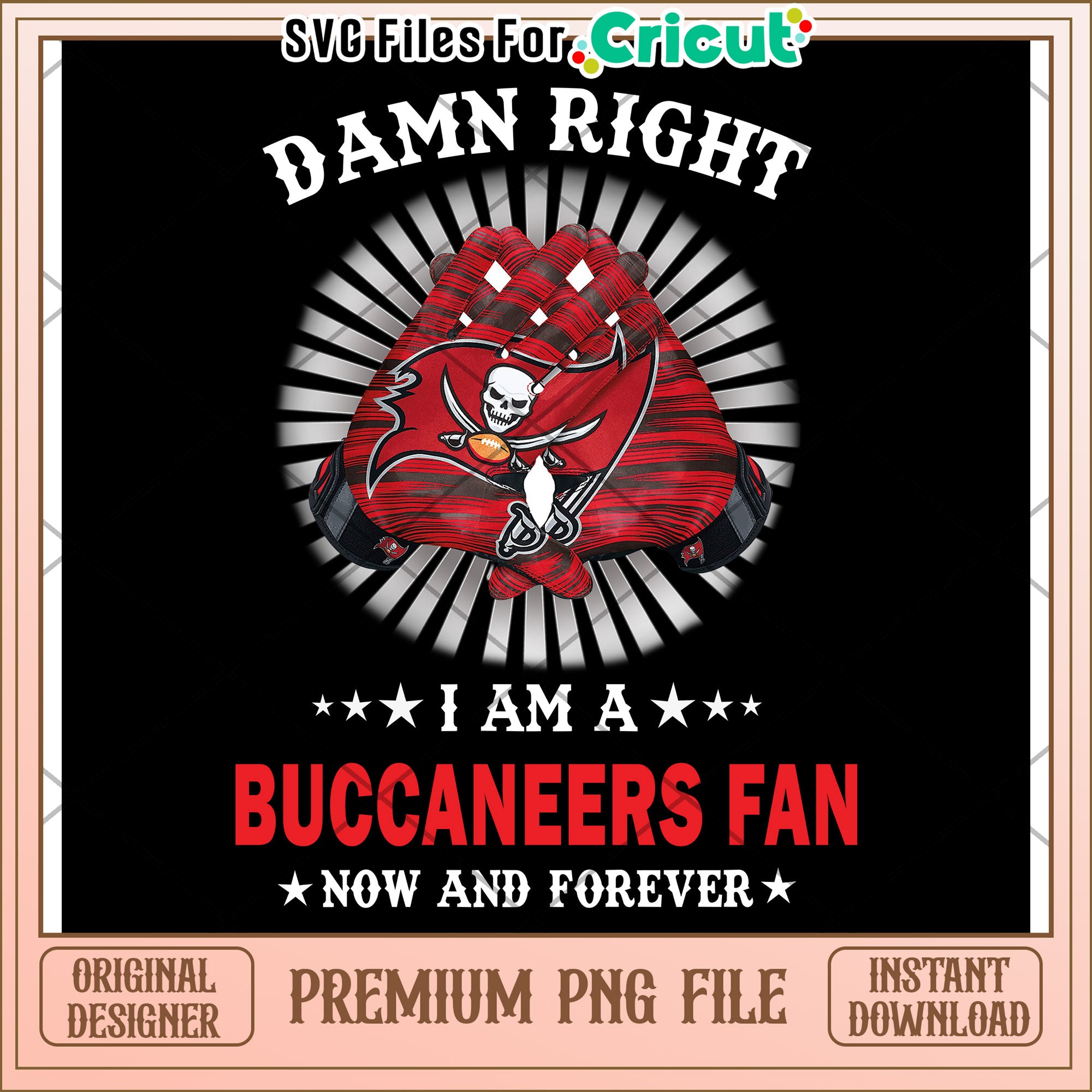 Buccaneers Fan PNG Design, Perfect for Football Enthusiasts – svg files ...
